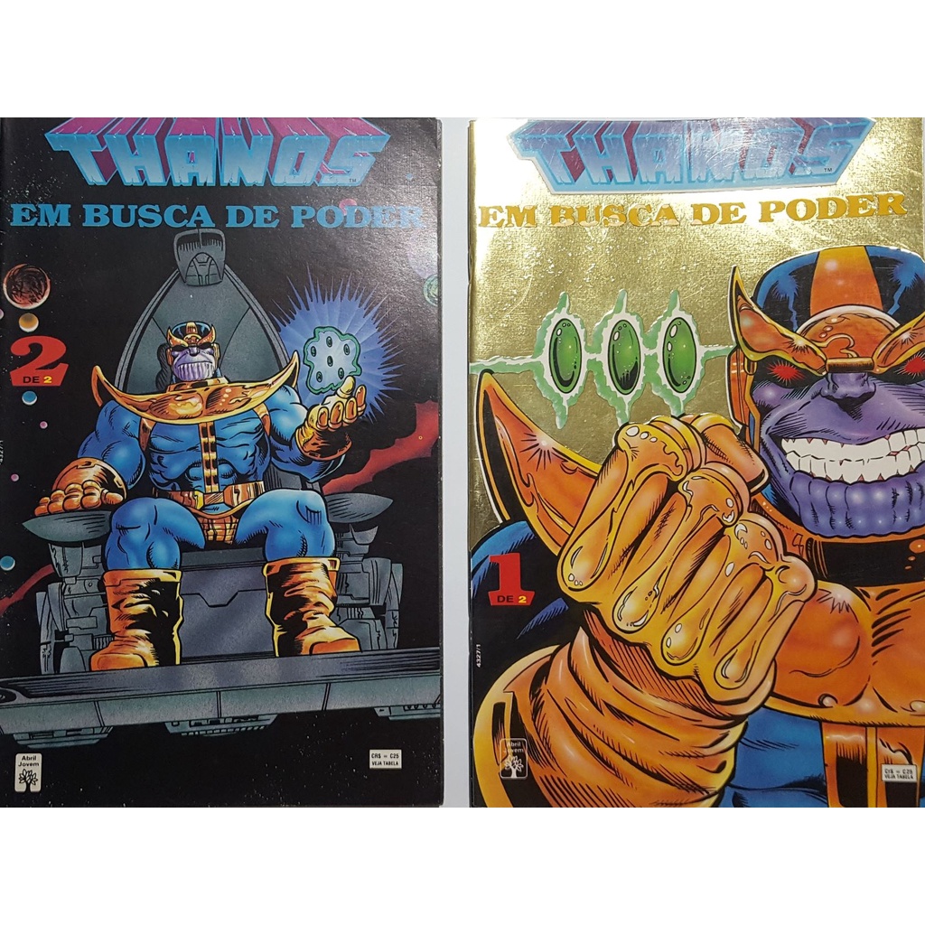 Thanos - Em busca do poder nº 1 e 2 ( série completa - Editora Abril, 1993) | Shopee Brasil