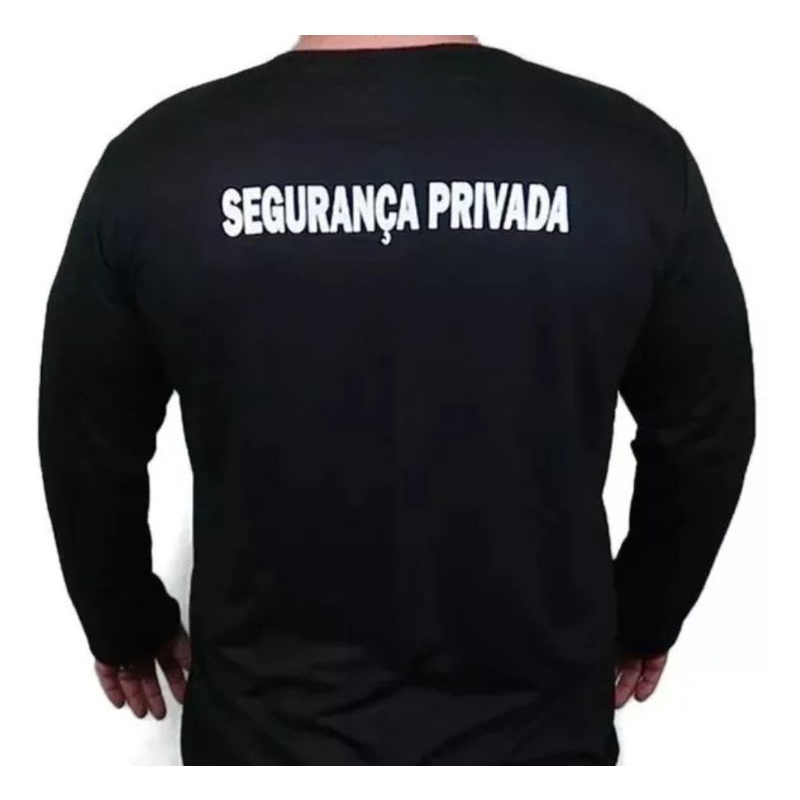 Camiseta Segurança Privada Manga Longa | Shopee Brasil