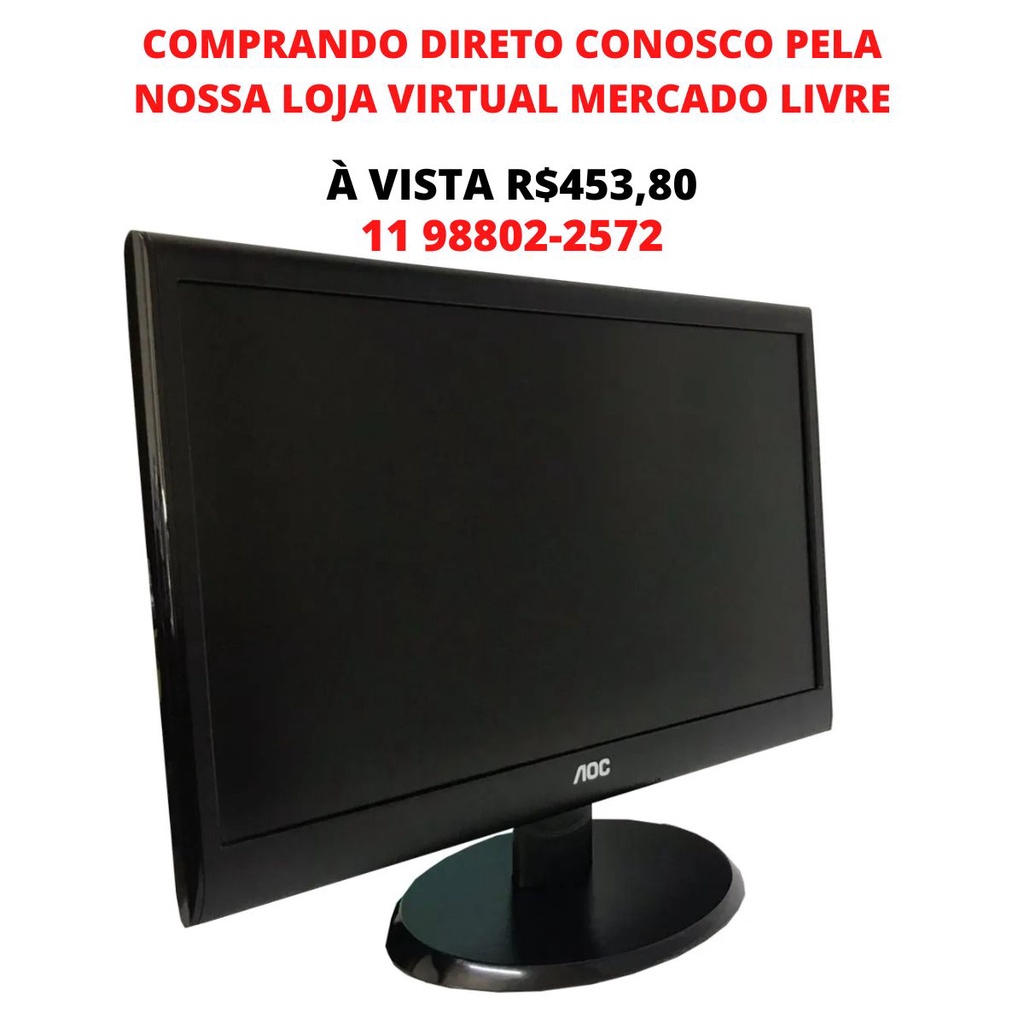 Monitor AOC 19 Polegadas Widescreen E950SW | Shopee Brasil