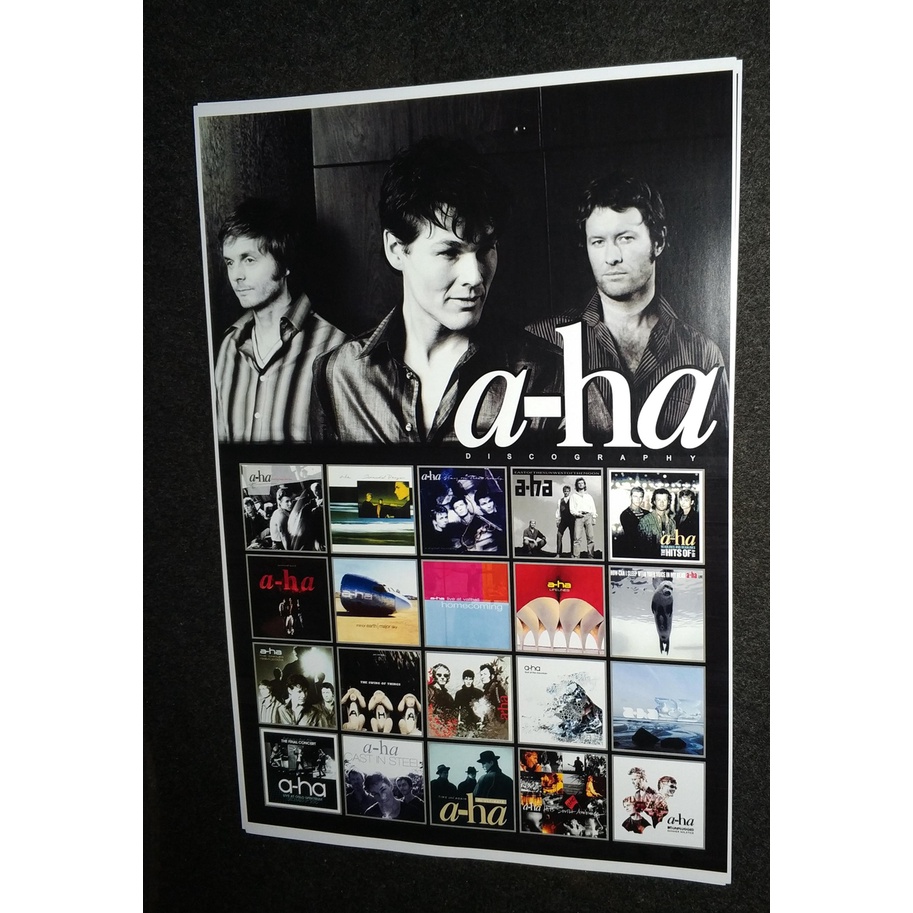 AHA poster cartaz banda A-ha new wave pop Take on Me Hunting Stay ...