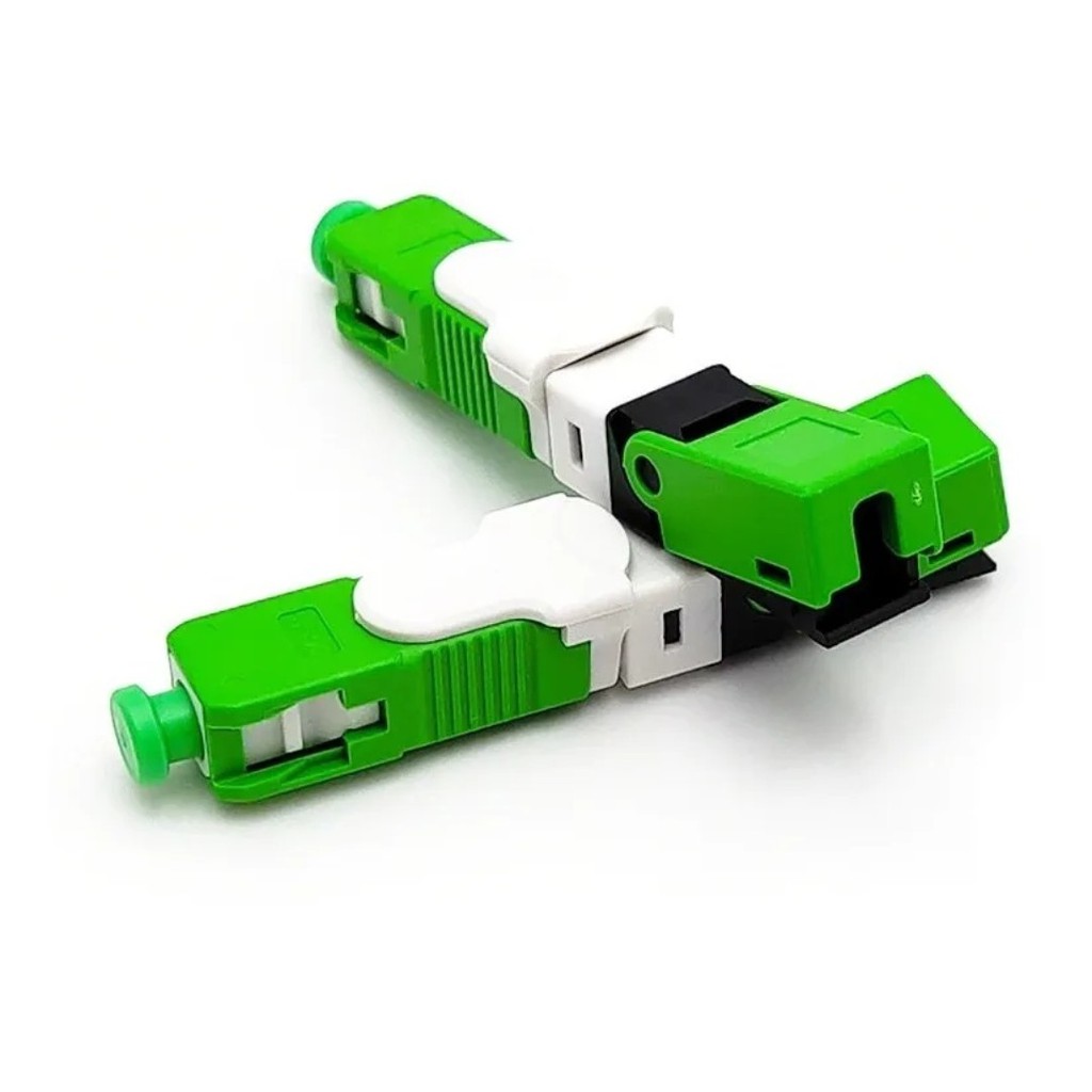 Conector Sc/Apc Fibra Óptica 50/100 Uni + Gabarito | Shopee Brasil