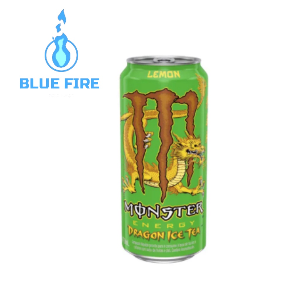 Energético Lemon Monster Dragon Ice Tea Lata 473ml | Shopee Brasil
