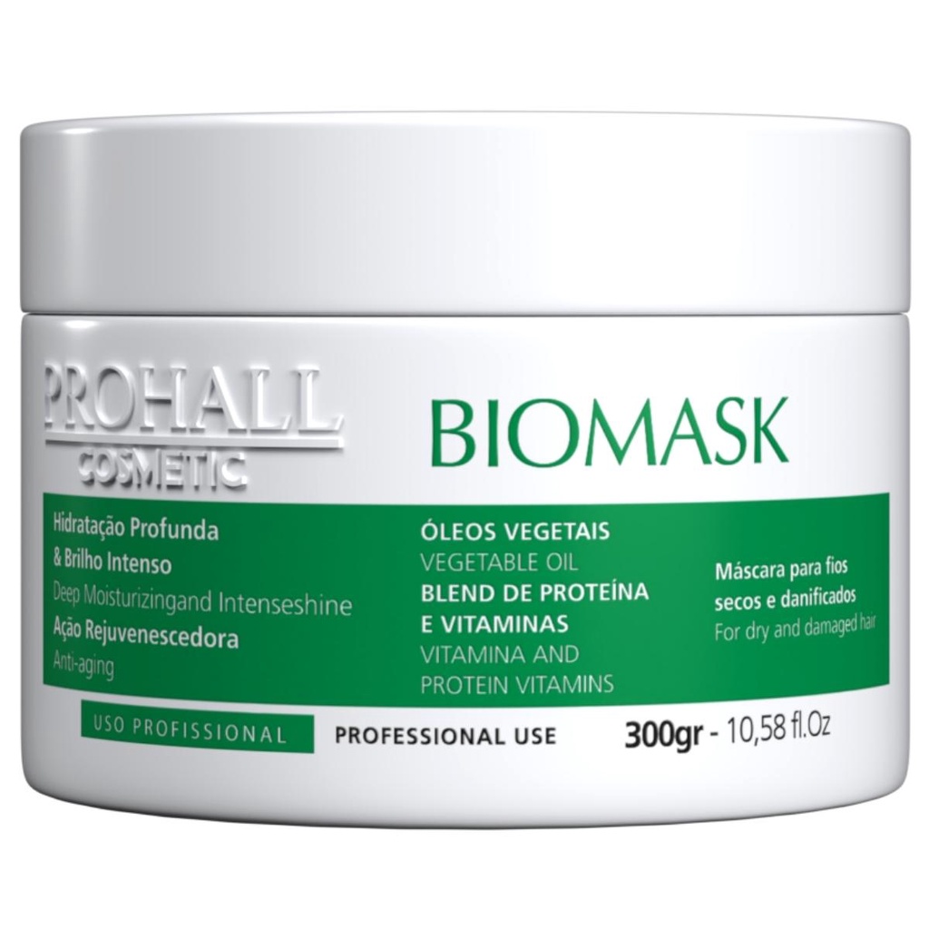 PROHALLMascara Biomask Teia 300g Pro Hall | Shopee Brasil