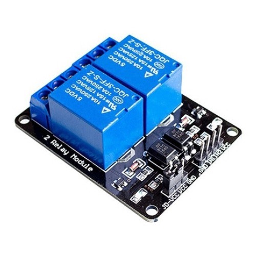 Módulo Relé Rele 2 Canais 5v Serve Para Arduino, Pic, Raspberry Pi ...