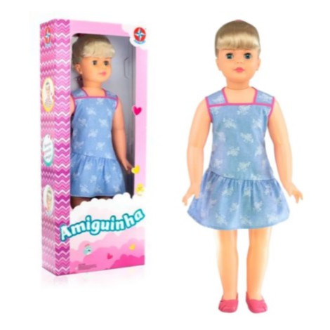 Boneca Infantil Grande Amiguinha Estrela Original 80cm | Shopee Brasil