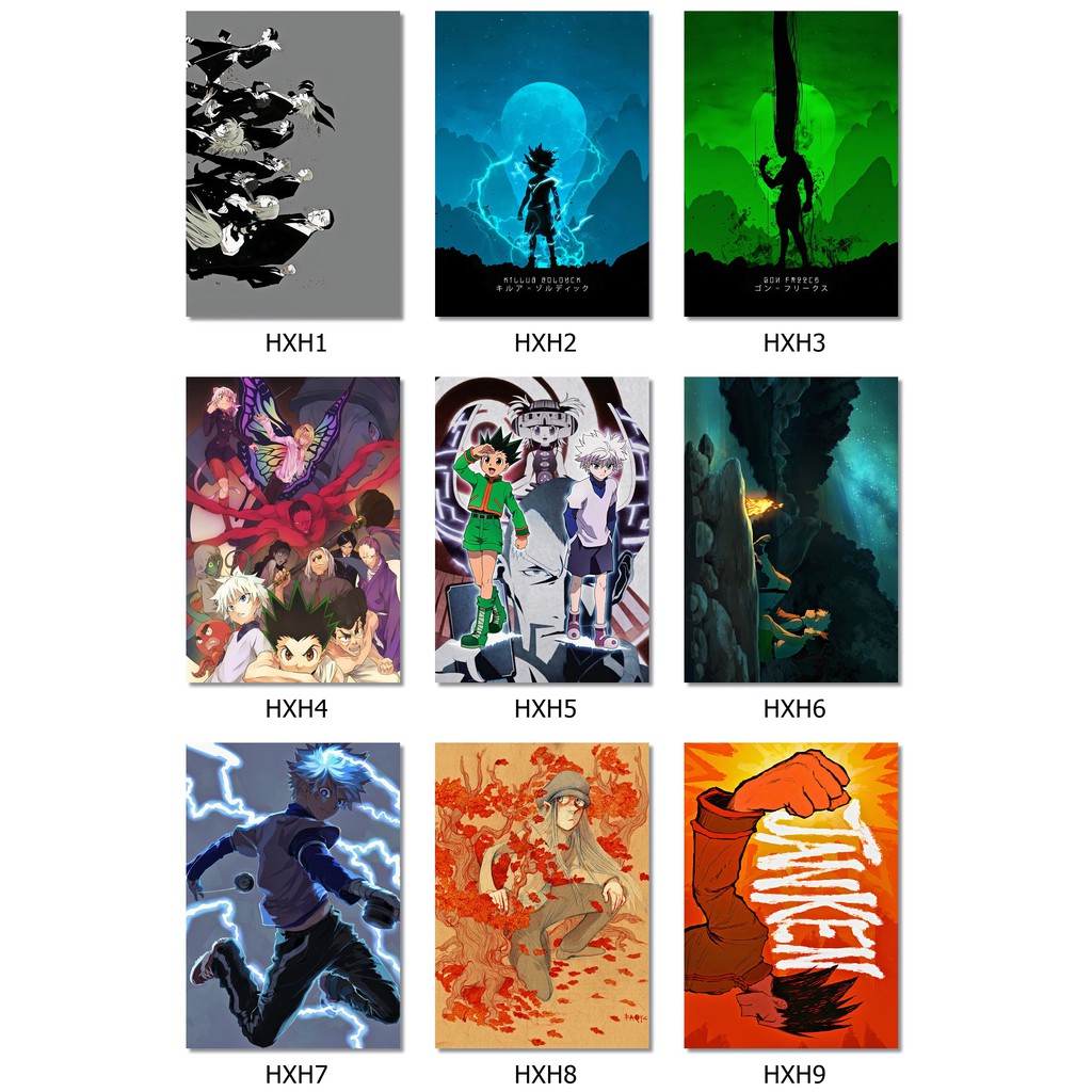 Placa Decorativa Hunter × Hunter Killua Gon Freecs Illumi Hisoka ...