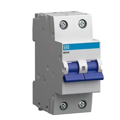 Disjuntor Bipolar/Bifasico Weg Mdw-c 10A/16A/20A/25A/32A 40A/50A Curva C | Shopee Brasil