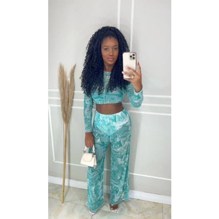 Conjunto Tule Hot Pants Cropped Moda Influencer Blogueira Gringa Baddie ...