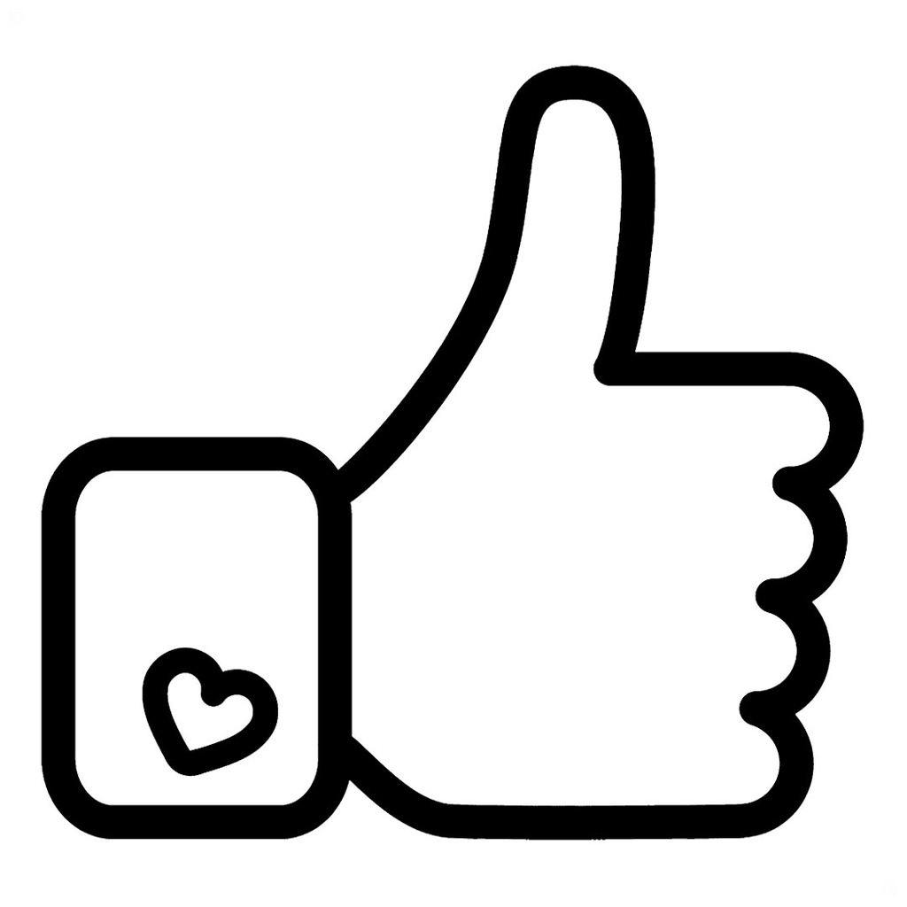 Adesivo - Thumbs Up Jóia Joinha OK Heart Coração Emoticon Emoji ...