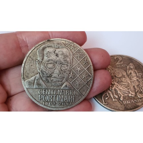 Moeda 2 Reais Centenário 2003 Candido Portinari Cópia Raríssima poucas ...
