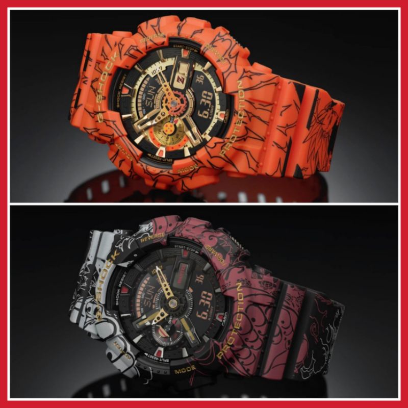CASIO G-Shock GA110GB ANIME DRAGON BALL Z VS ONE PIECE Marca Relógio ...