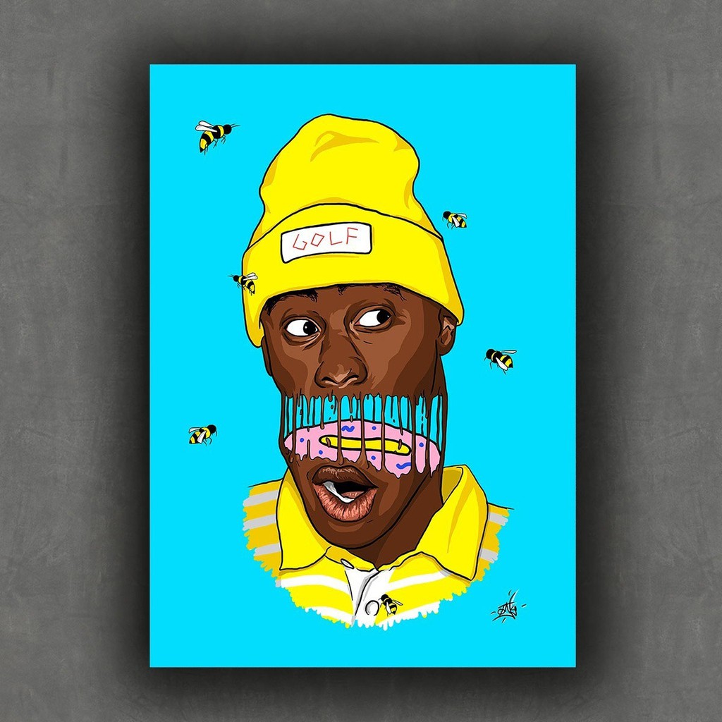 Tyler, The Creator, Golf Wang, Ra,p Hip Hop, Quadro Decorativo, Poster ...
