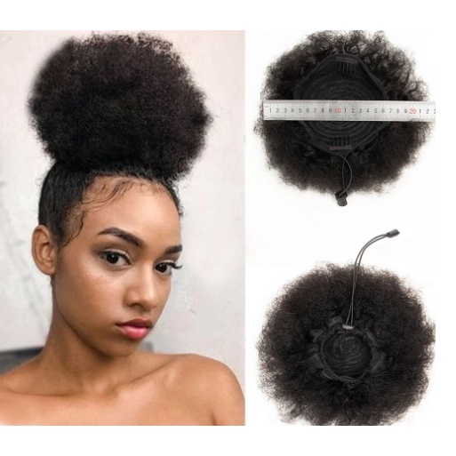 Coque Afro Puff Crespo Volumoso - Elza | Shopee Brasil