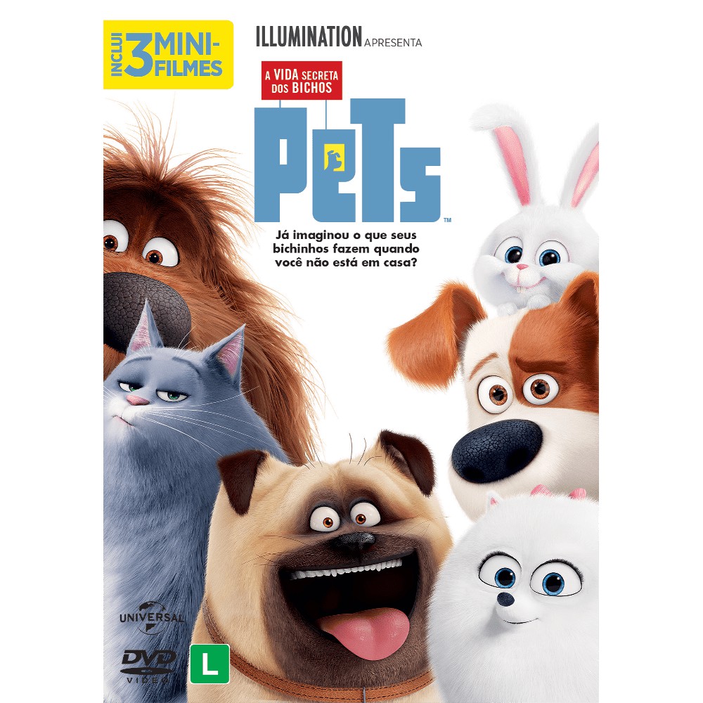 Dvd: Pets: A Vida Secreta dos Bichos - Original e Lacrado | Shopee Brasil