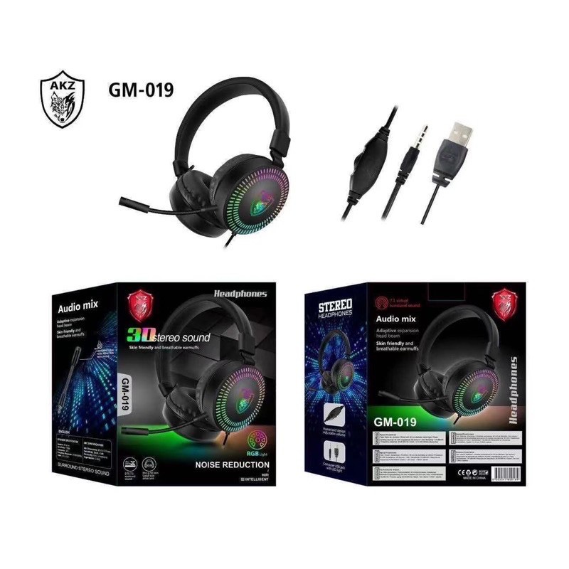 Luminous Game Headphone Over-Ear Gaming Headset Com Microfone Pc Gamer ...