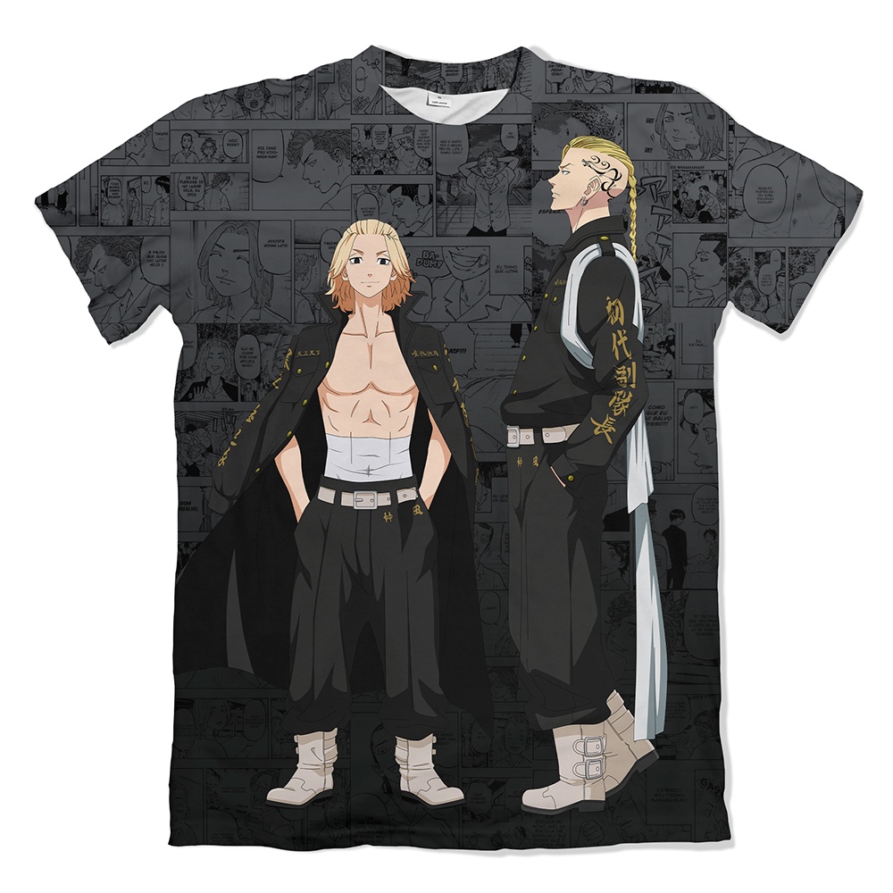 Camisa Anime Tokyo Revengers Draken e Mikey Touman | Shopee Brasil