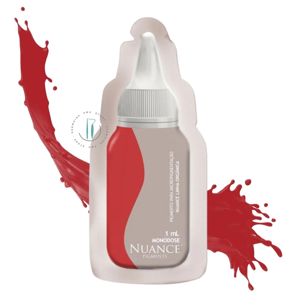 Pigmento Nuance Monodose 1ml Junket Vermelho Classico Micropigmentacao ...