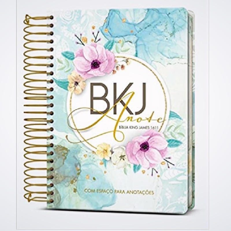 Biblia Sagrada Anote BKJ-Com Espaço Para Anotações-Espiral | Shopee Brasil
