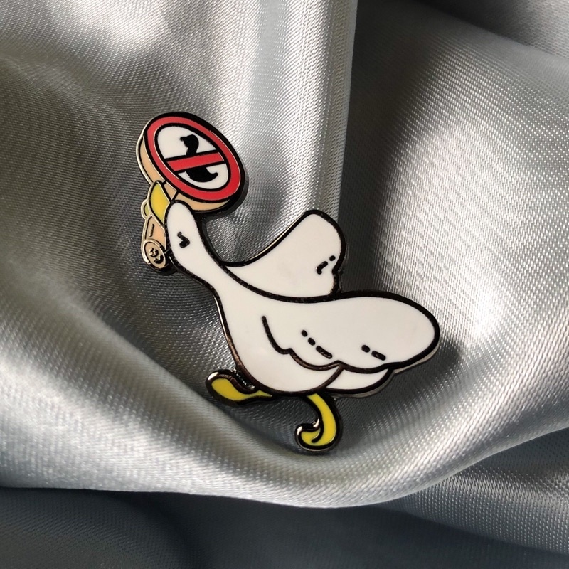 Pin Pato Antipato | Broche duck pins de lapela hard enamel ganso bravo ...