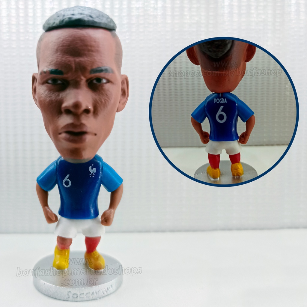 Mini Craque Pogbá França - Miniatura Futebol Colecionável - Minicraque ...