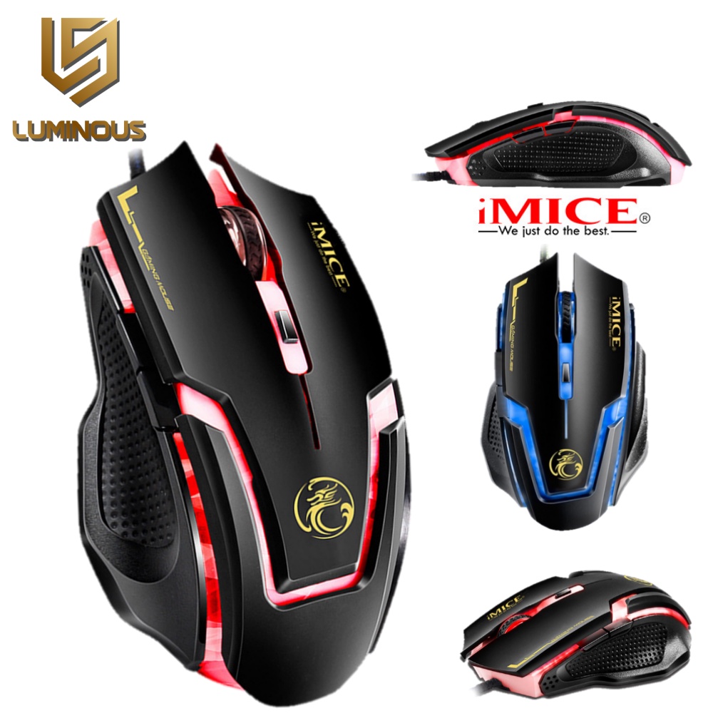 Mouse Gamer A9 3200 Dpi Ergonômico Imice 6 Botões - Corre Que Ta Baratinho