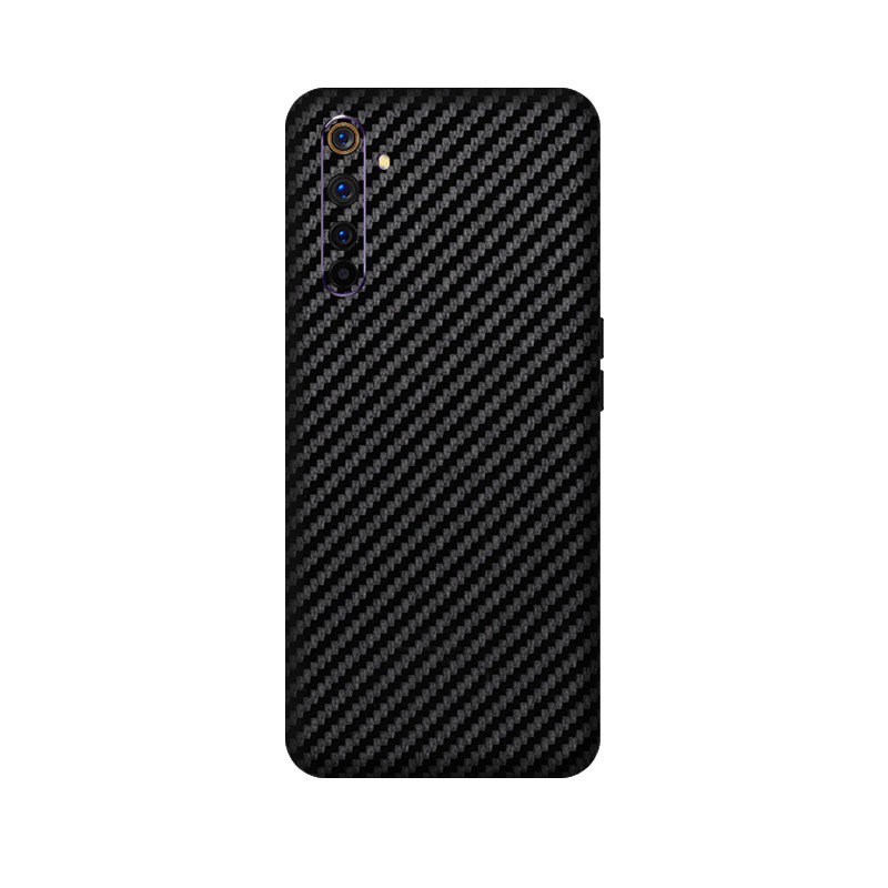 Skin Traseira Adesiva Fibra de Carbono Preto para Realme 6 Pro | Shopee ...