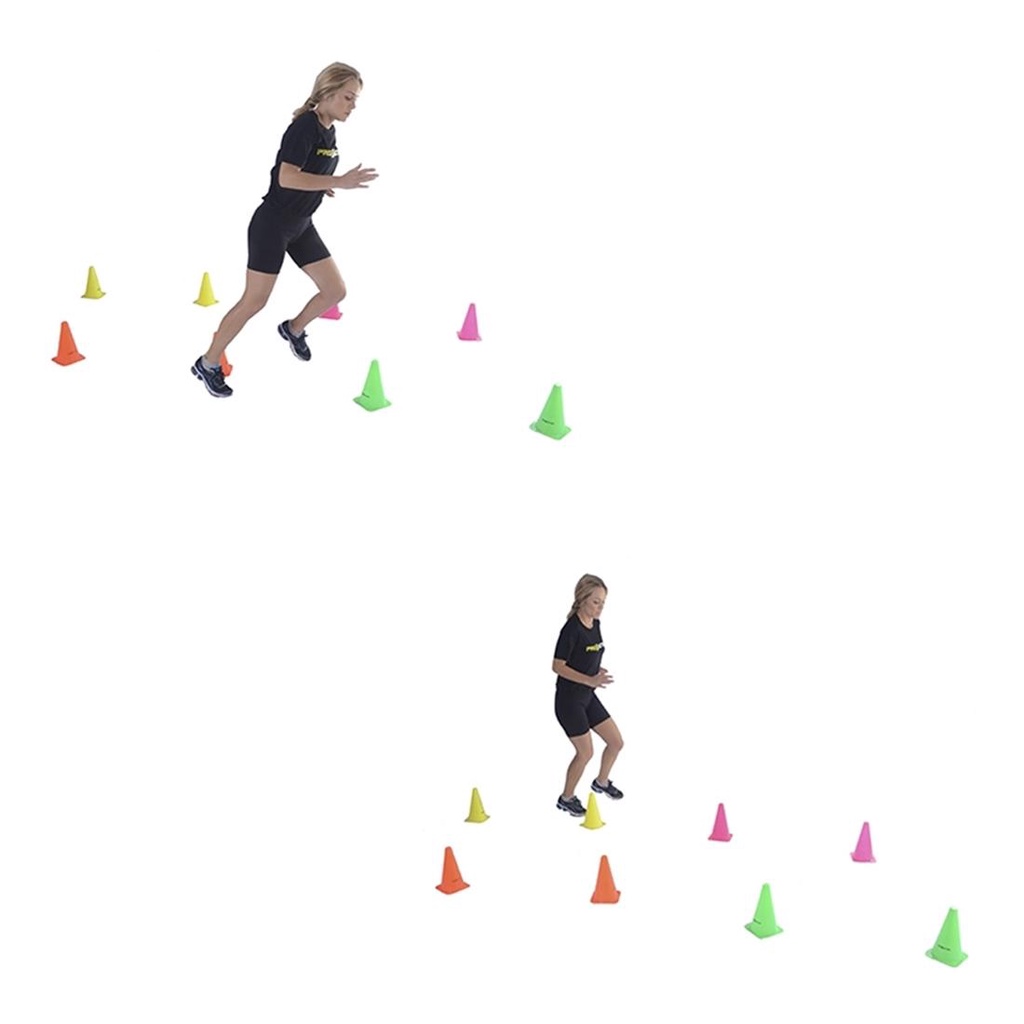 Cone Agilidade 20,5cm Kit Com 8 Proaction - G207 | Shopee Brasil