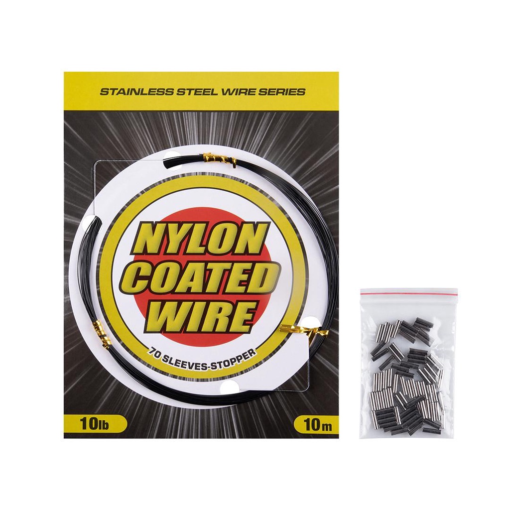 Cabo de aço Nylon pesca Maruri com anilha | Shopee Brasil