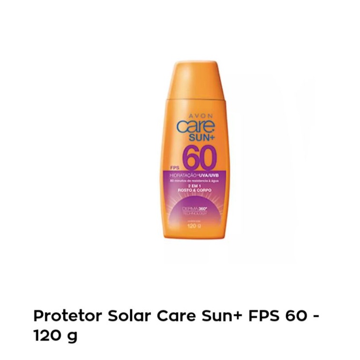 Protetor Solar Care Sun+ FPS 60 - 120 g | Shopee Brasil