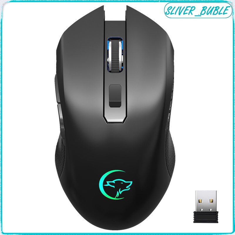 Mouse Sem Fio Com Led 2.4g Rgb Para Laptop, Computador Ergonômico Mouse ...