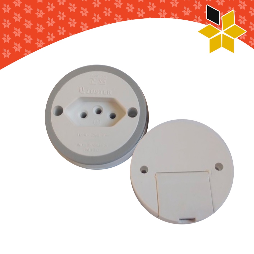 TOMADA EXT REDONDA 2P+T 1080 LUSTER LARA | Shopee Brasil