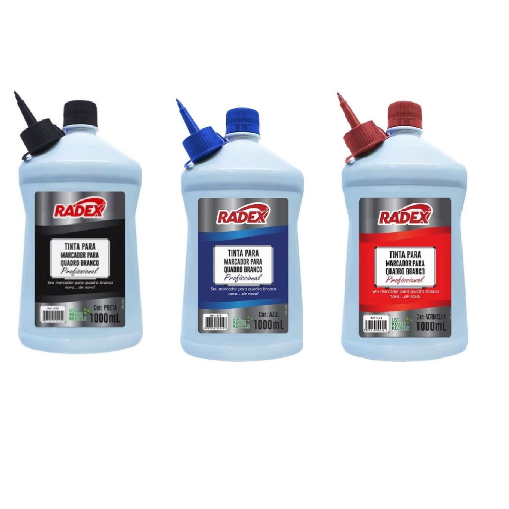 Tinta Para Marcador De Quadro Branco 1 Litro - Radex | Shopee Brasil