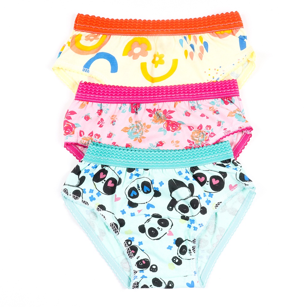 Kit com 03 Calcinha Infantil com Forro (Sortidas - Estampas variadas ...