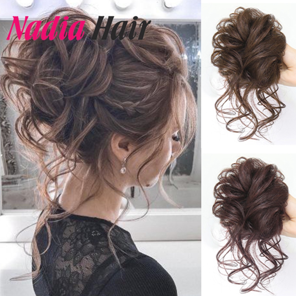 Peças Para O Cabelo Updo Donut Chignon Bun Crocante | Shopee Brasil