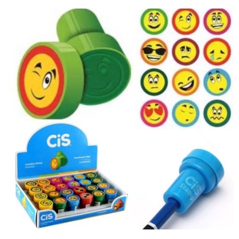 Carimbo Carinhas Emoji Cis | Shopee Brasil