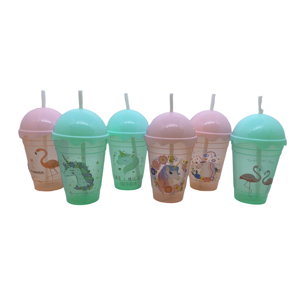 Copo Twister Shake Unicórnio 450 ml Wincy Com Tampa E Canudo CLA14065 ...