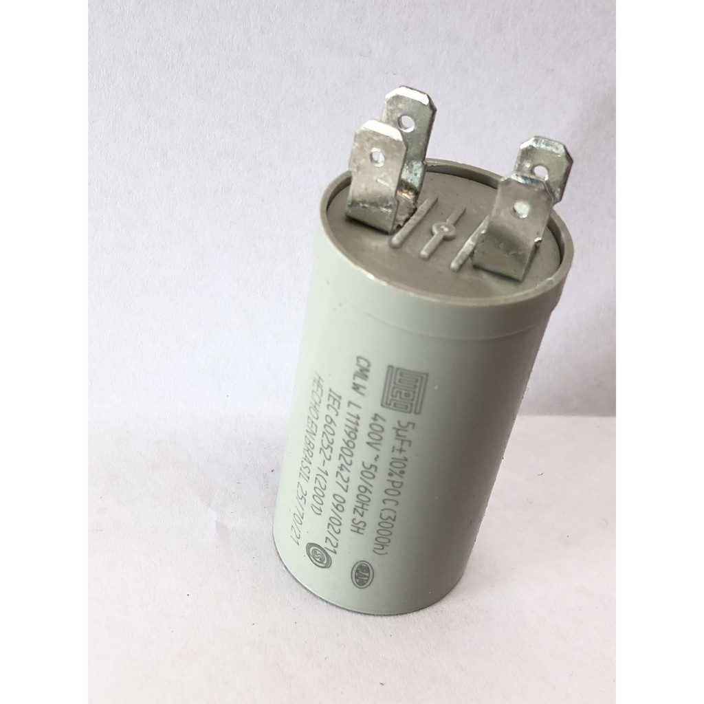 Capacitor Permanente 5uf - 400v 50/60hz Weg | Shopee Brasil