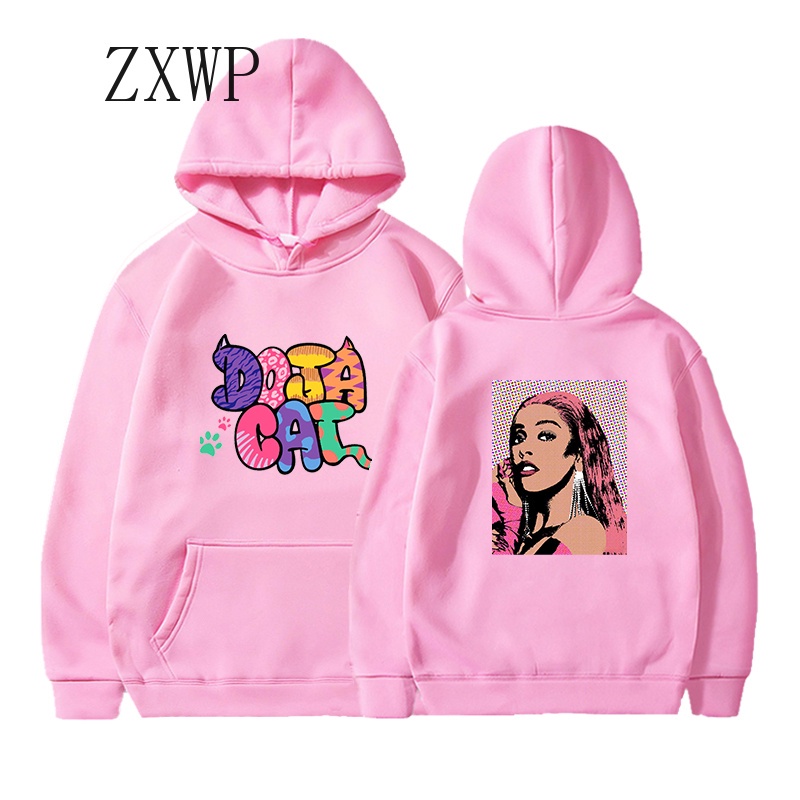 DOJA CAT Imprimir Hoodies Dos Homens/Mulheres Streetwear Harajuku Unisex Casual Oversized ...