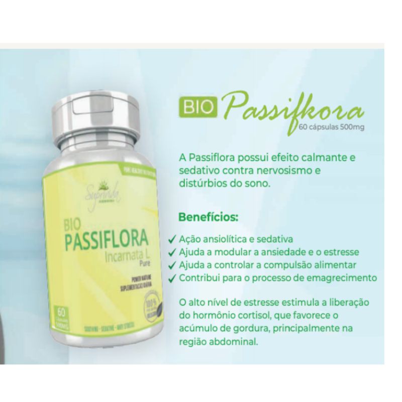 Bio Passiflora, Ação Relaxante. .Ajuda a controlar a compulsão ...