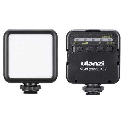Ulanzi- luz em mini led para fotografia, lâmpada para vídeo, 6w, 5500k ...