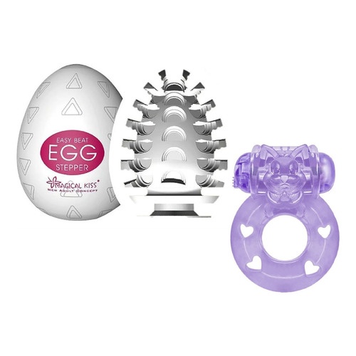 Kit 1 Egg Masturbador Masculino + 1 Anel Peniano Com Vibro | Shopee Brasil