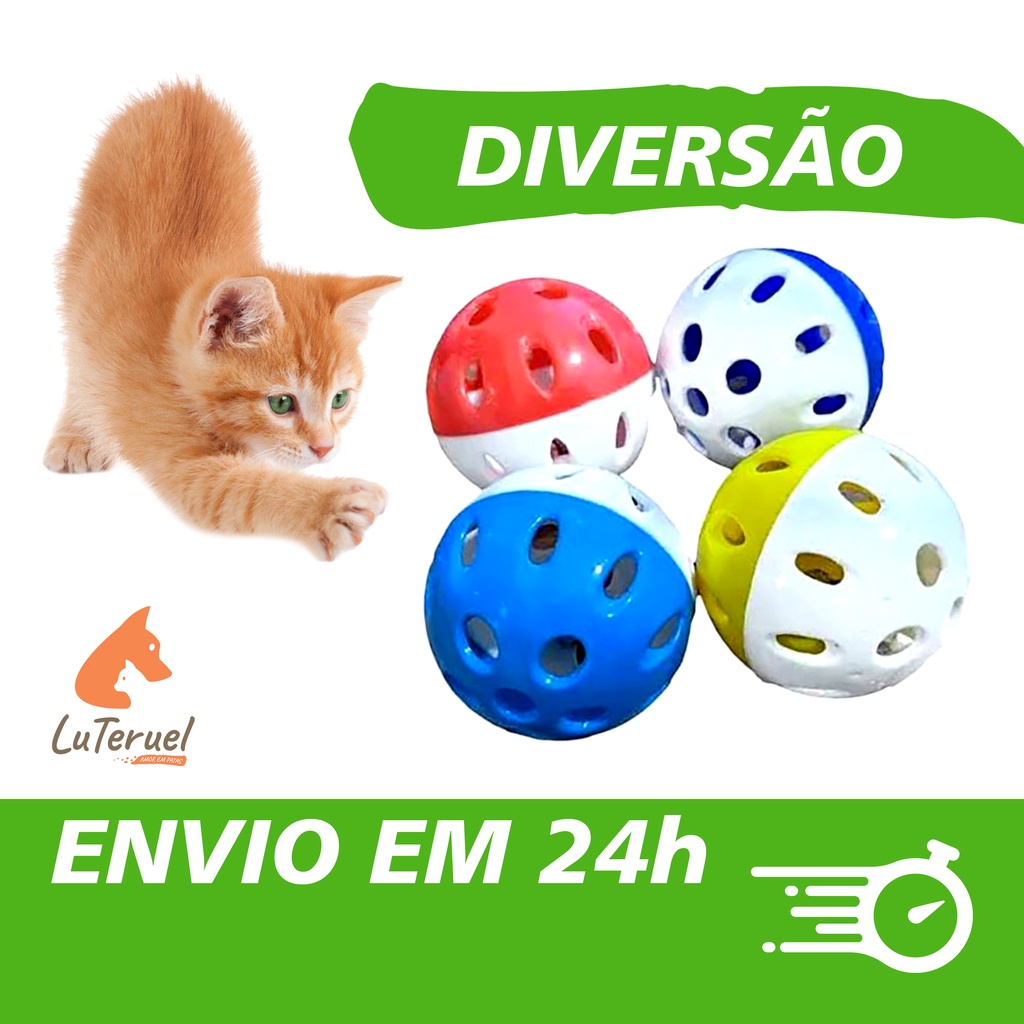 Brinquedo para gato bolinha Interativa para gato | Shopee Brasil