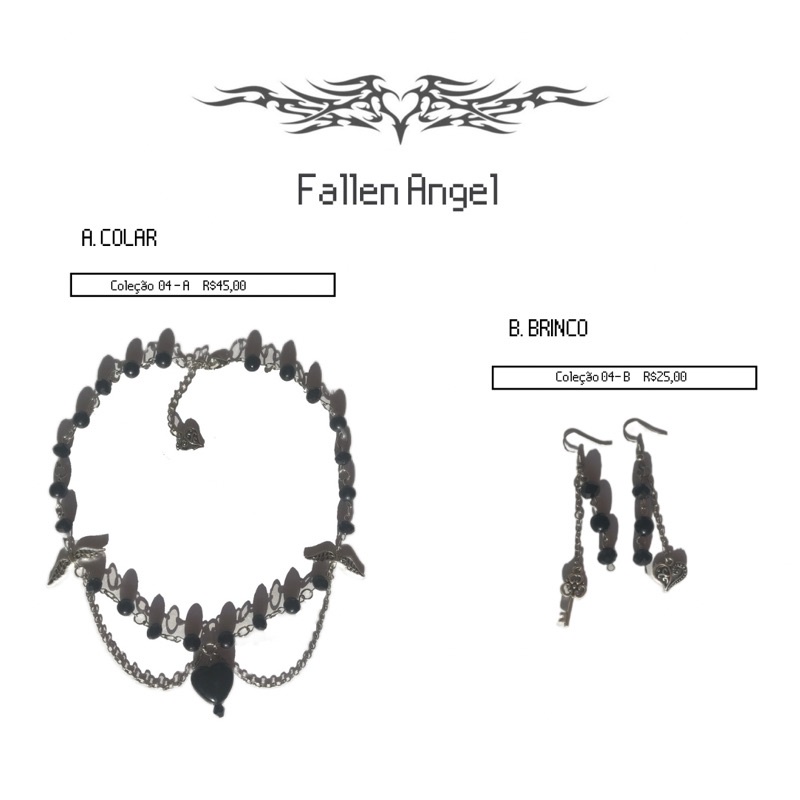 Mini drop - Conjunto Fallen Angel | Shopee Brasil