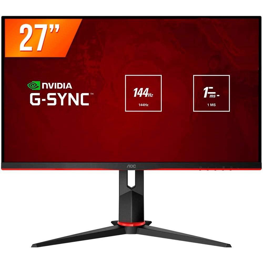 Monitor Gamer Aoc Hero 27 Ips G-sync 144hz 1ms 27g2\bk | Shopee Brasil