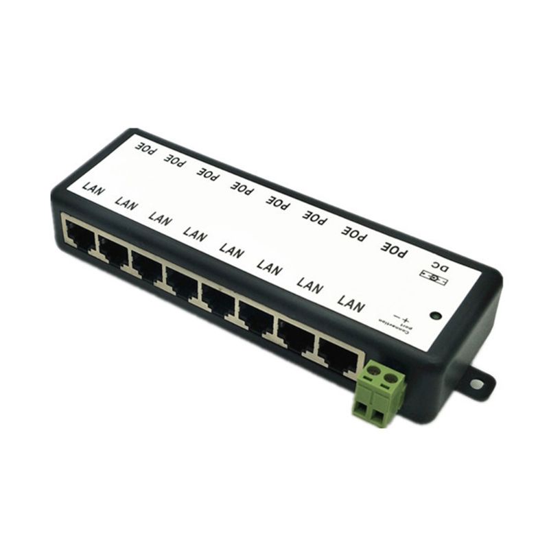 UTAKEE POE Splitter DC12-48V 8 Portas LAN Para Câmera CCTV Power Over ...