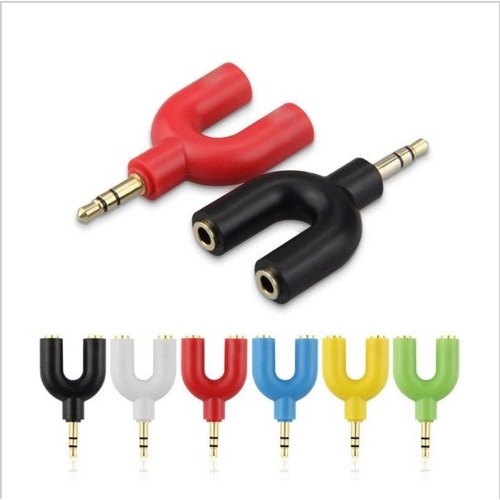 Adaptador Y Plug P3 x P2 Fone de Ouvido e Microfone Duas Entradas e Uma ...
