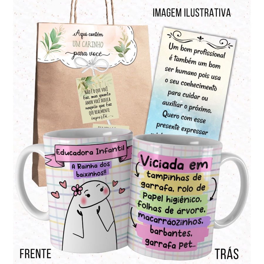 Caneca Educadora Infantil Meme Flork Bento Cake Florkofcows Caneca ...