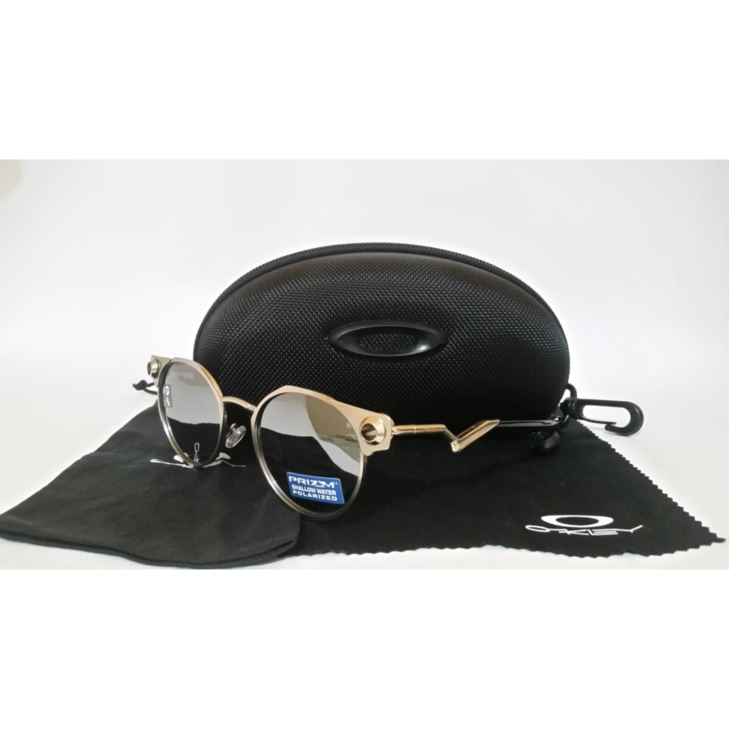 Óculos redondo Steampunk Deadbolt polarizado com case rígida | Shopee ...