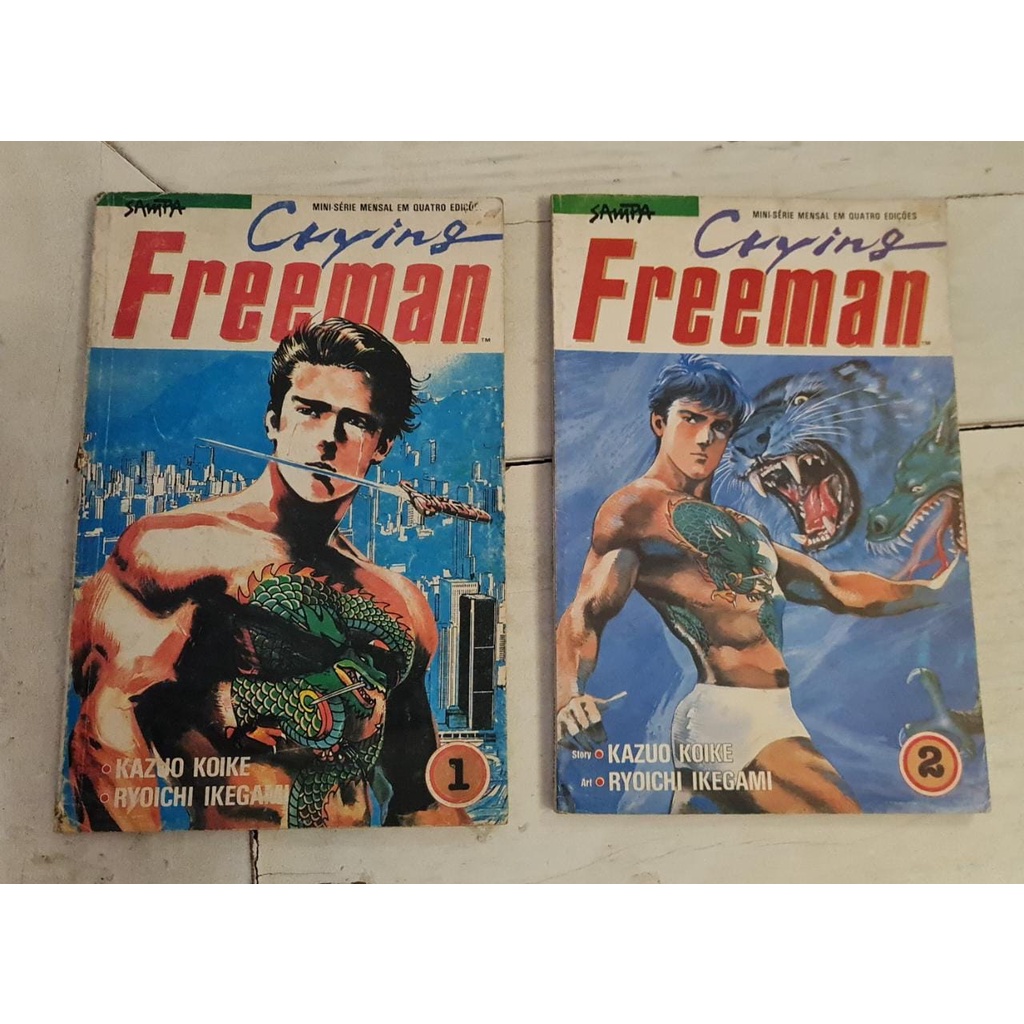 Crying Freeman Vol. I e 2 - Kazuo Koike e Ryoichi Ikegami - Sampa (1990) | Shopee Brasil