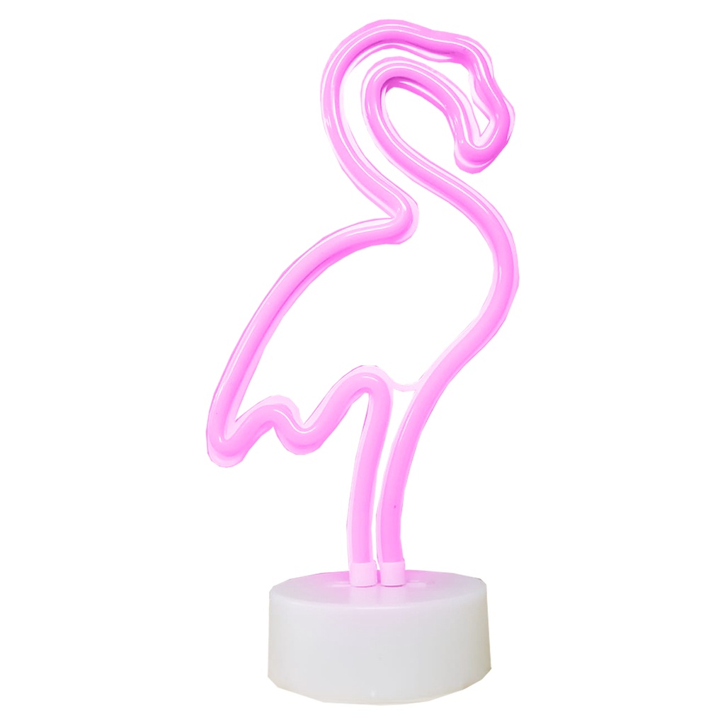 LUMINARIA LED NEON FLAMINGO G 32CM | Shopee Brasil